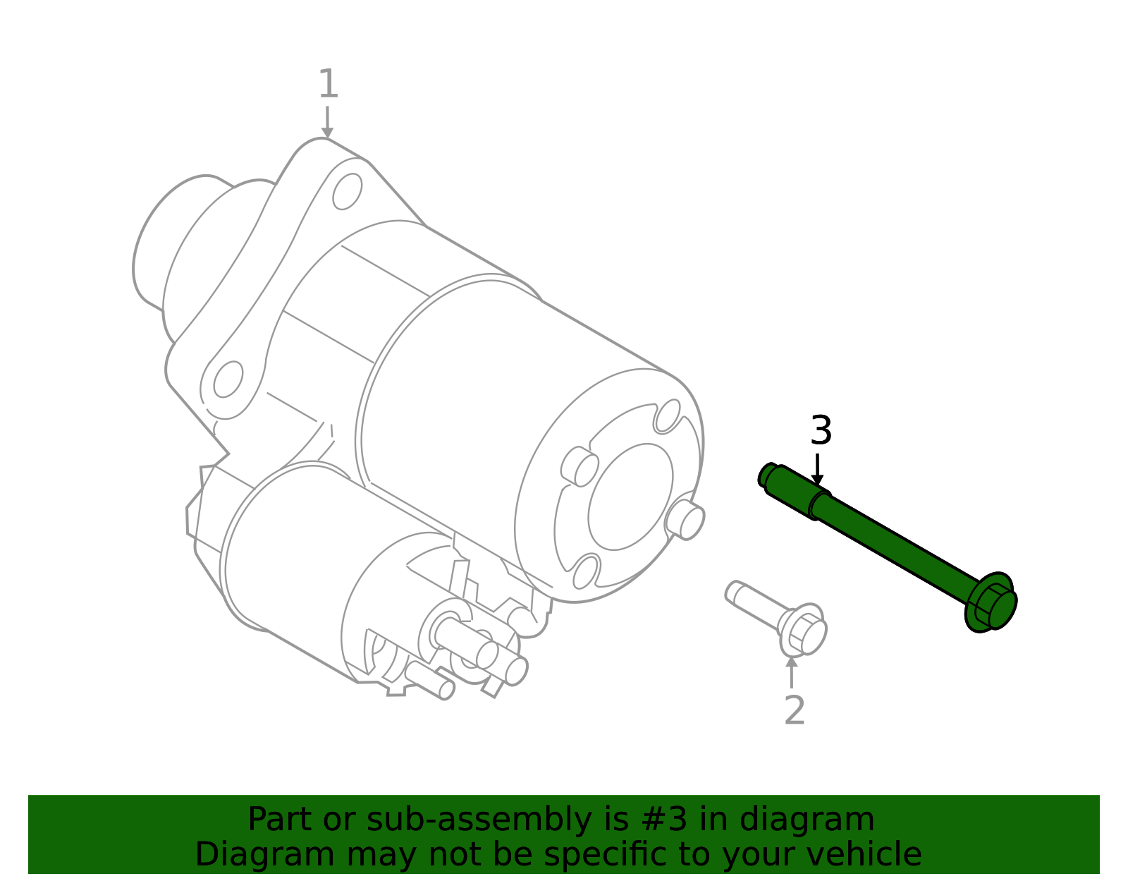 31377-3TS0B - Starter Bolt 2014-2025 Nissan | Official Nissan Parts Store
