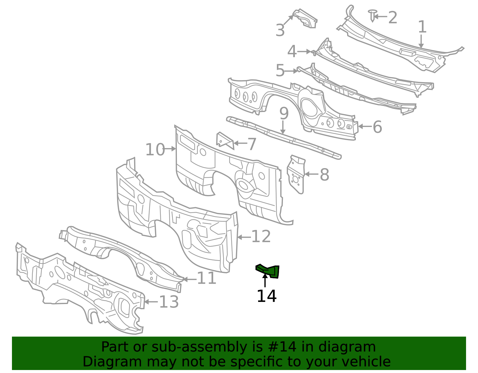 2008-2023 Dodge Challenger Seal To Cowl 55399148AA | Mopar Parts Canada