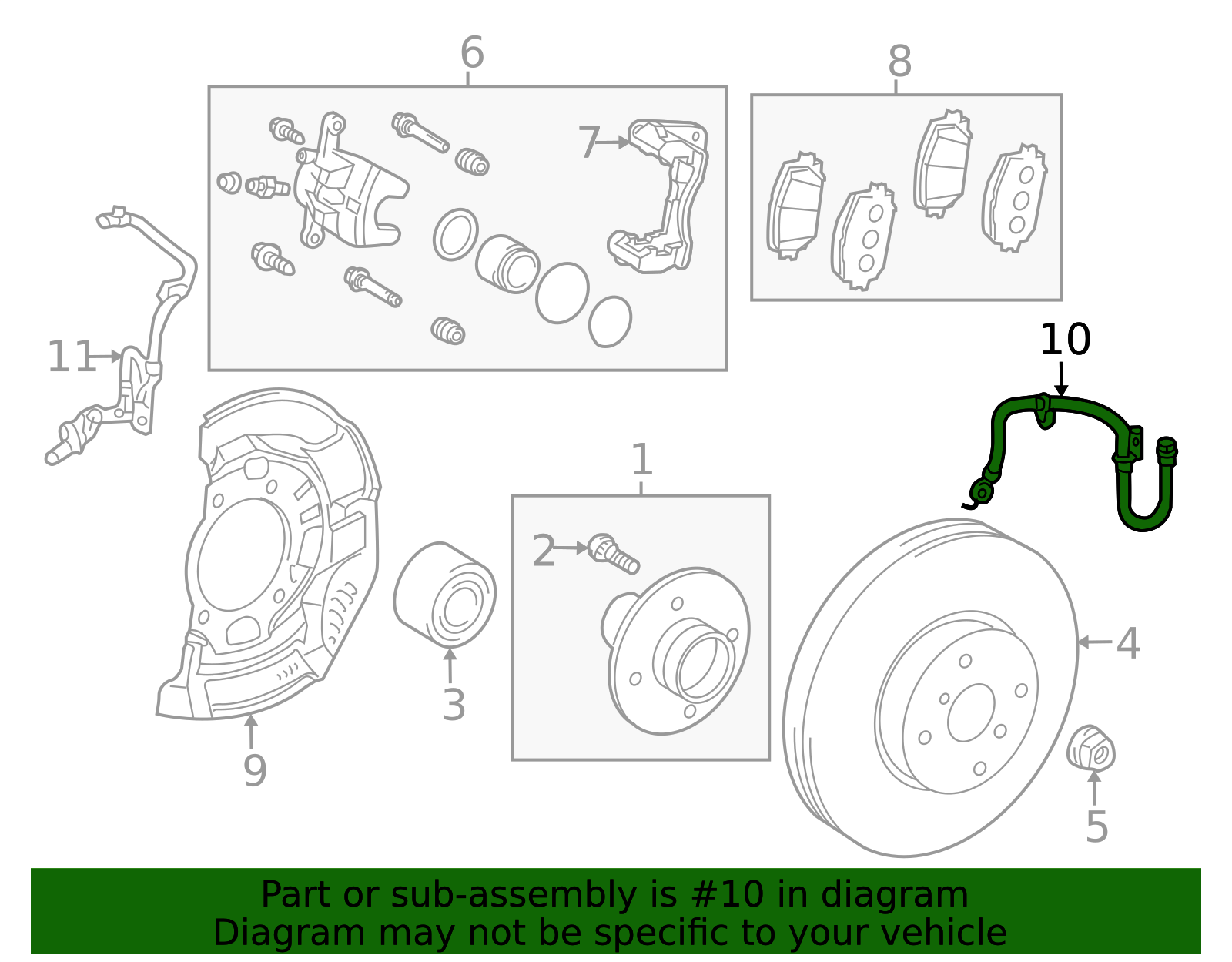2012-2014 Toyota Brake Hydraulic Hose 90947-02G35 | Toyota Parts Center
