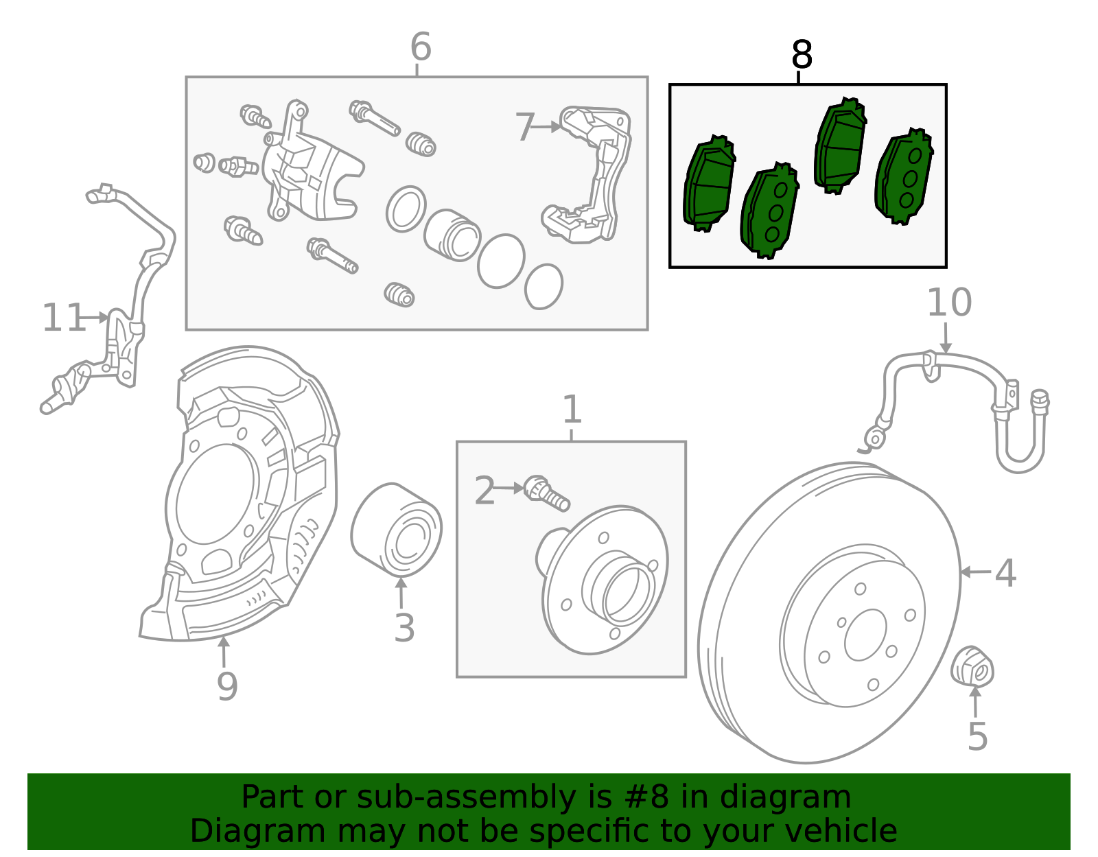 04465-52320 - Brake Pads Front - 2012-2019 Toyota | OEM Genuine Toyota ...