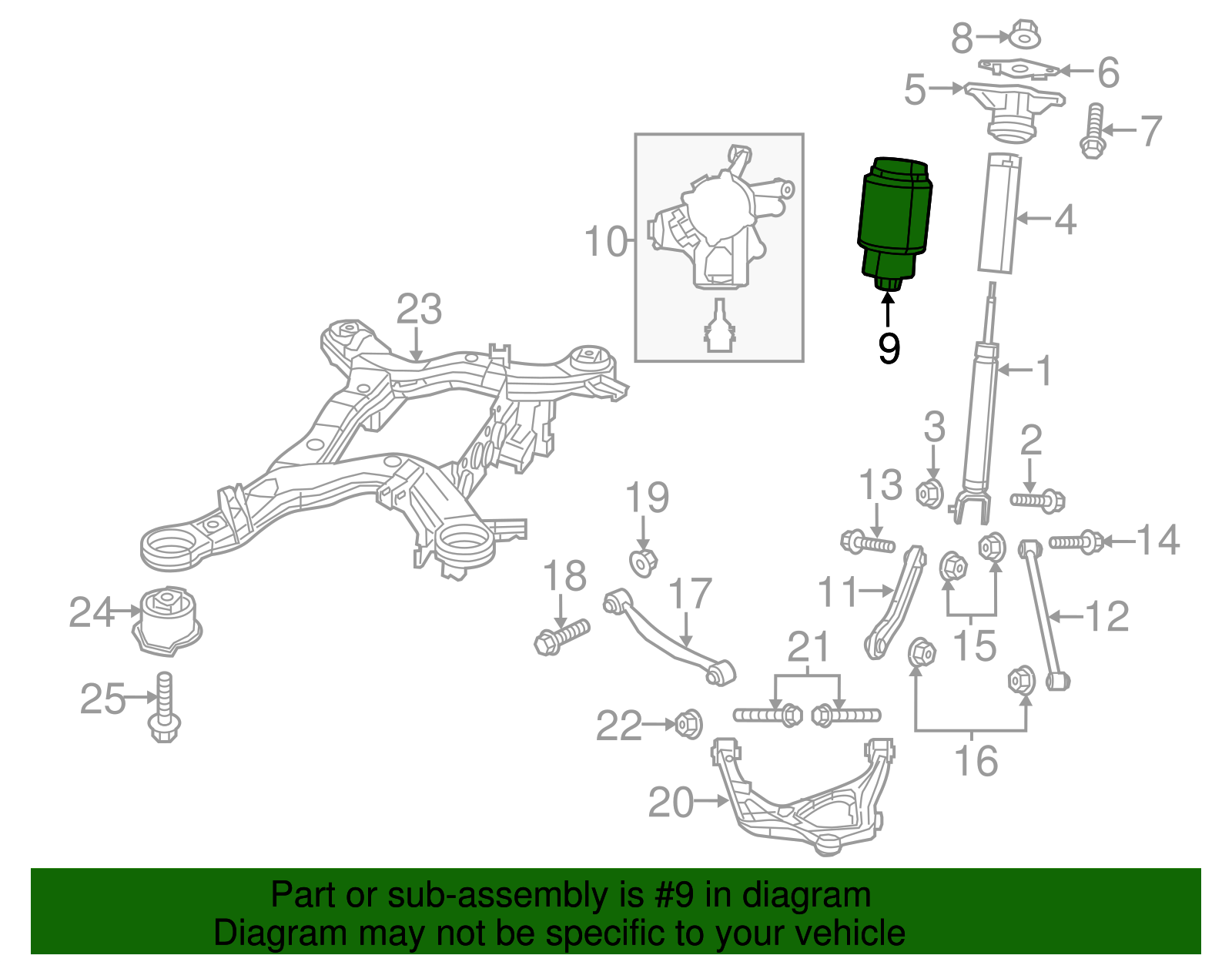 68070936AB - C/Member-Front Seat Retention | Mopar Parts Canada