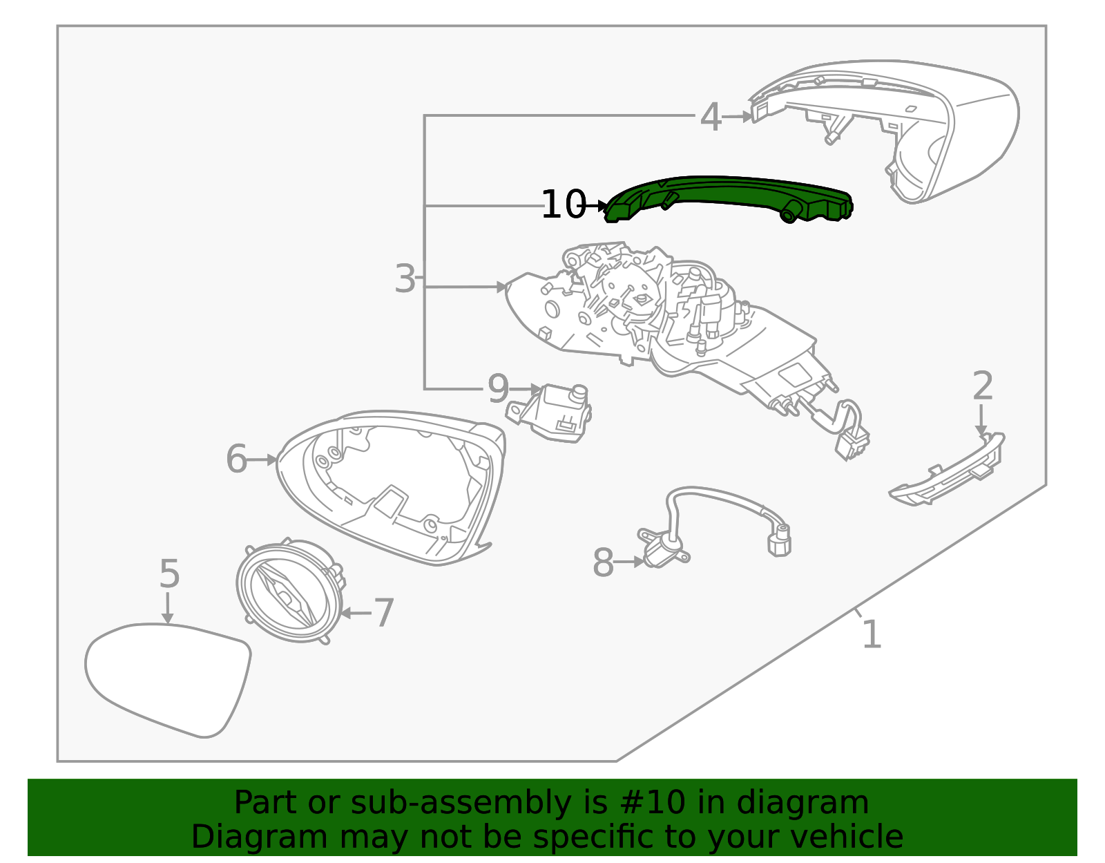 Hyundai - 87614-AR000 - Signal Lamp - 2022-2025 Genesis | OEM Hyundai ...
