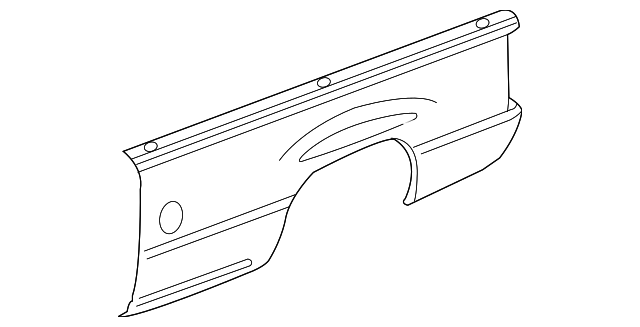 1999-2007 GM Passenger Side Outer Pickup Box Panel 15195679 GM ...