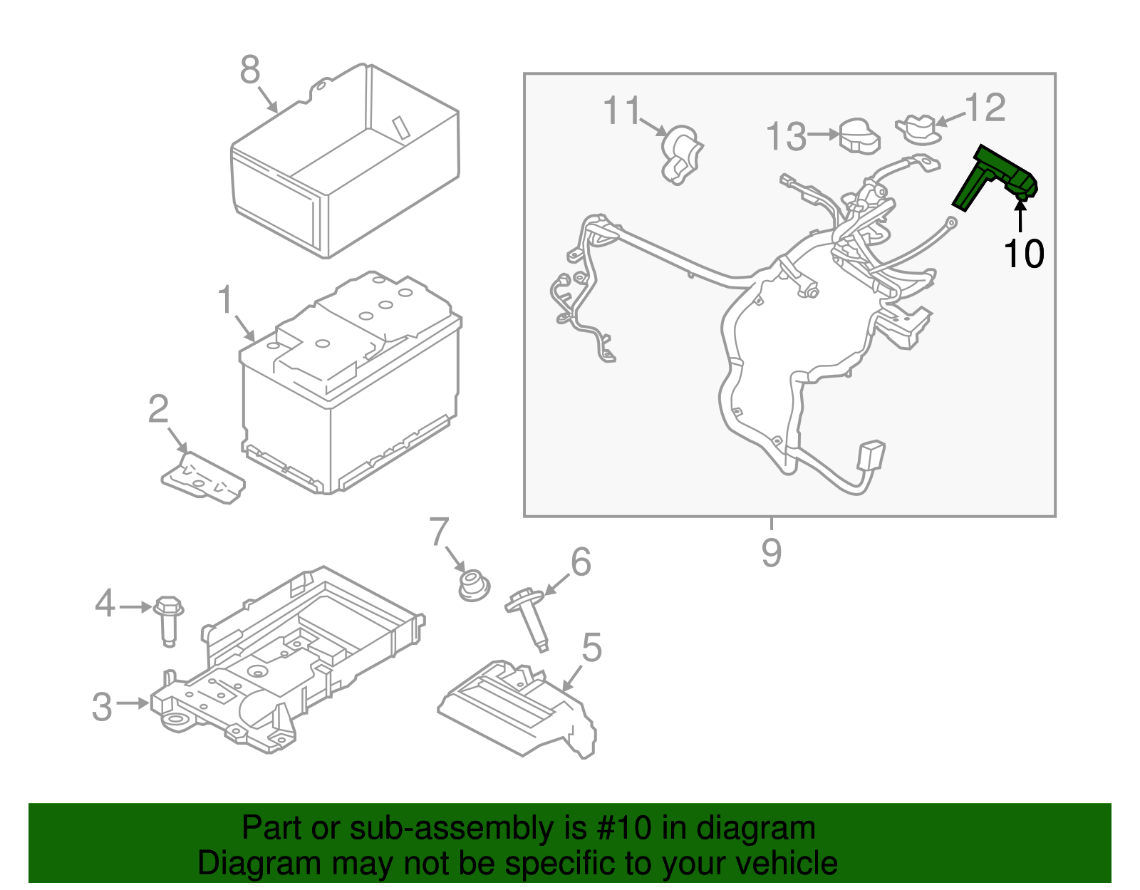 2011-2025 Ford Battery Current Sensor BT4Z-14B357-C | OEM Parts Online