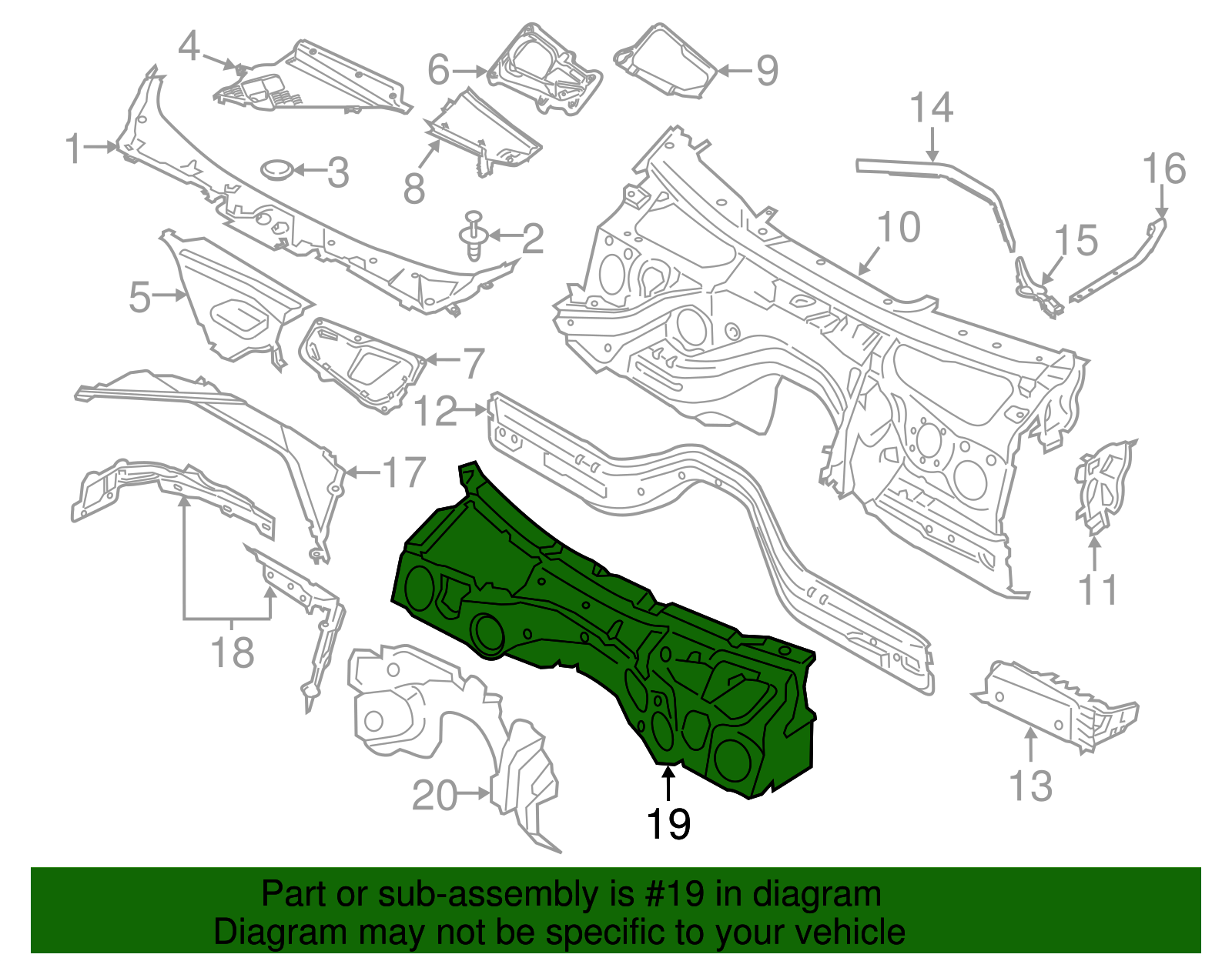 51-48-7-221-965 - Engine Compartment Insulation - 2012-2020 BMW | BMW ...