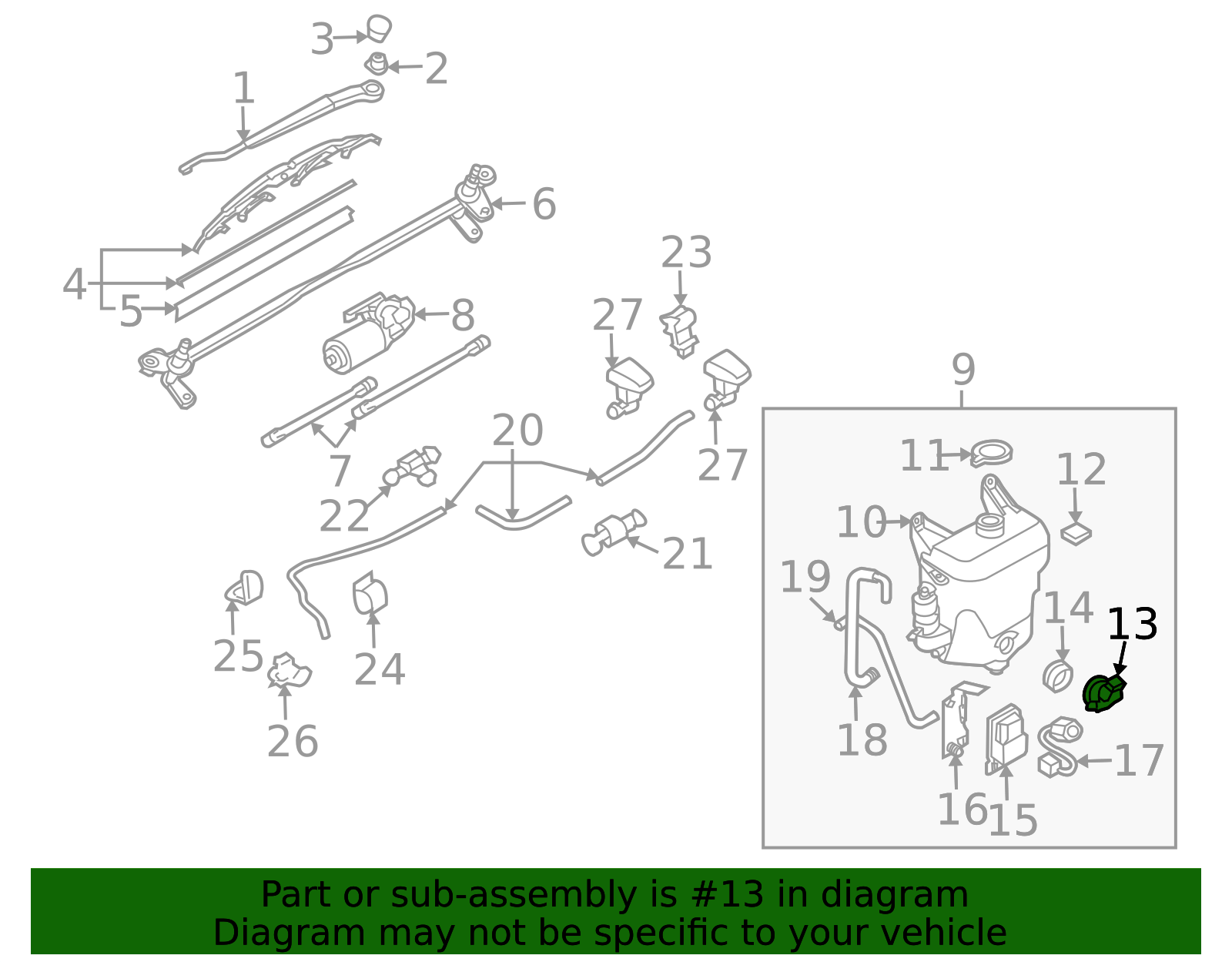 FE01-67-482 - High-Quality Washer Pump for 2004-2011 Mazda RX-8 ...