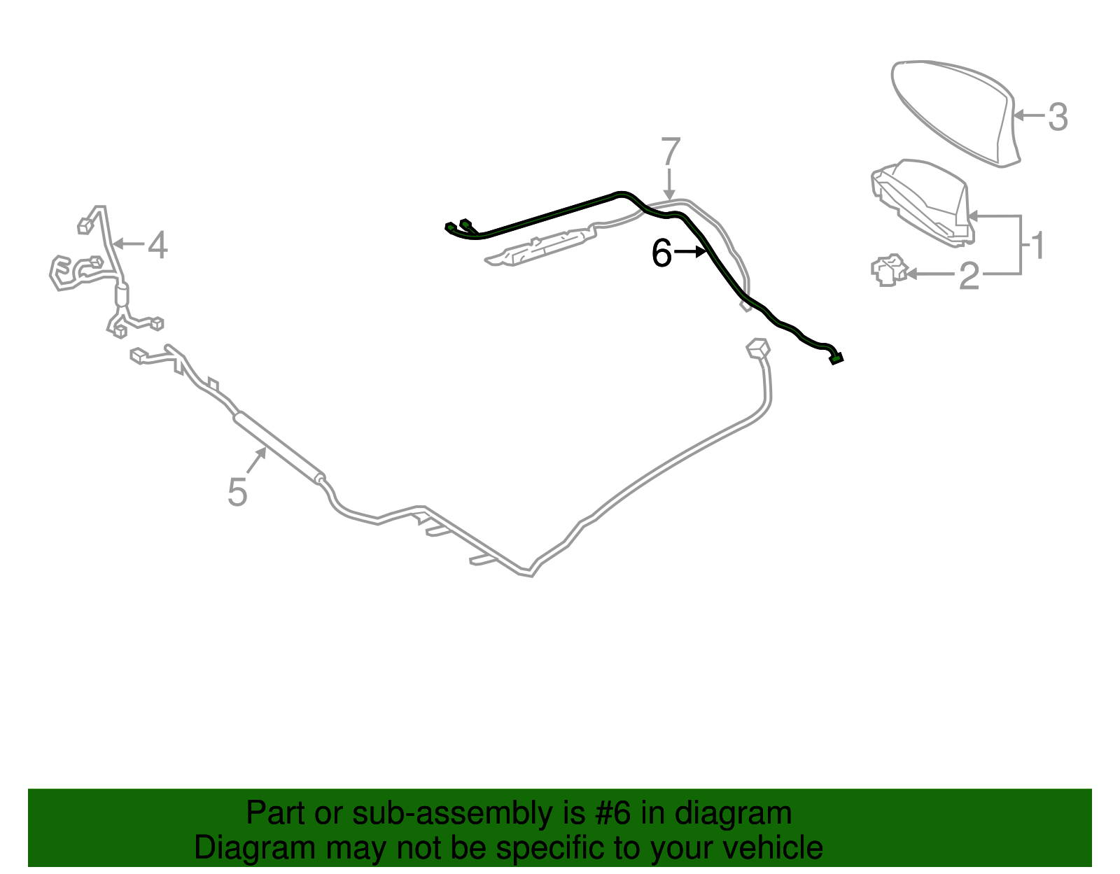 86101-50G10 - 2013-2017 Lexus - Antenna Cable | My L Parts