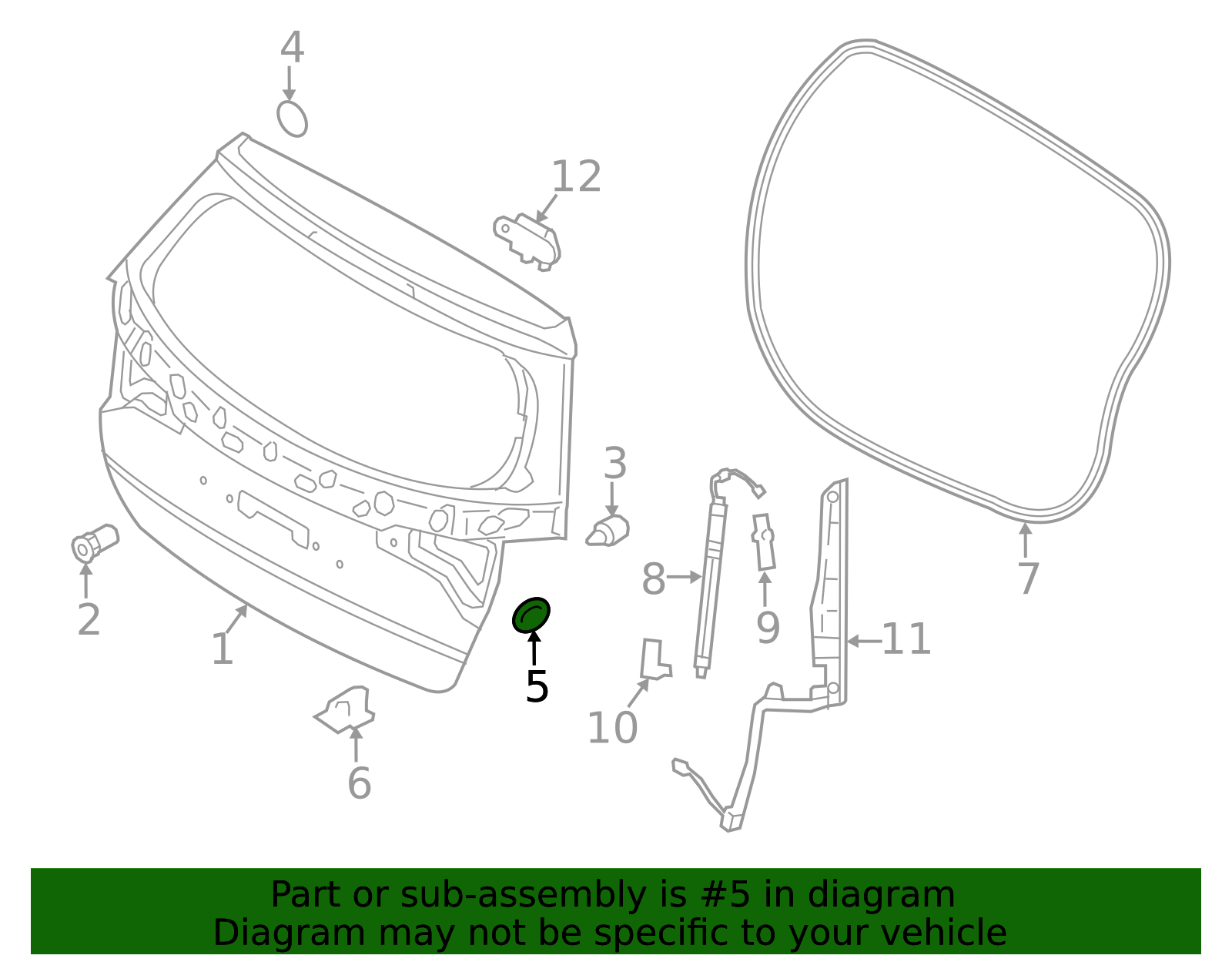 84141-1U700 - Lift Gate Plug 2014-2015 Kia Sorento | Kia.Parts Store