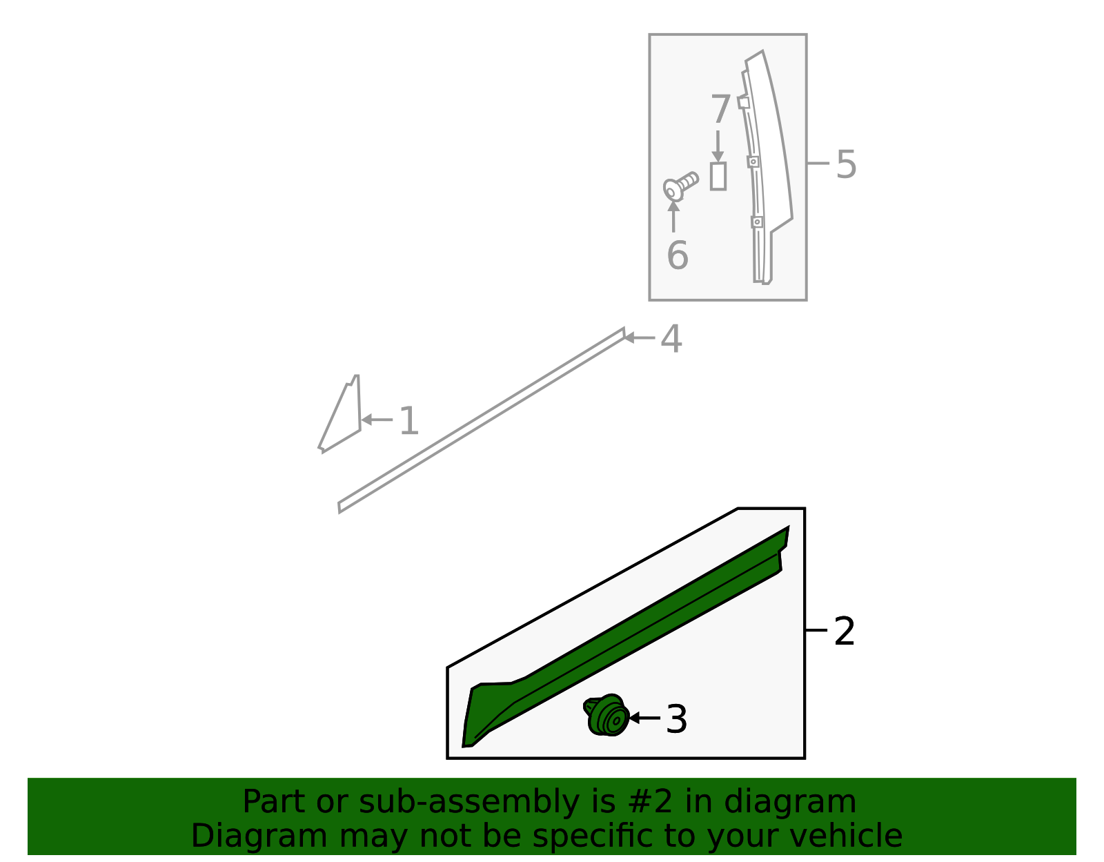 2019-2025 Volvo Side Molding 32409185 | OEM Parts Online