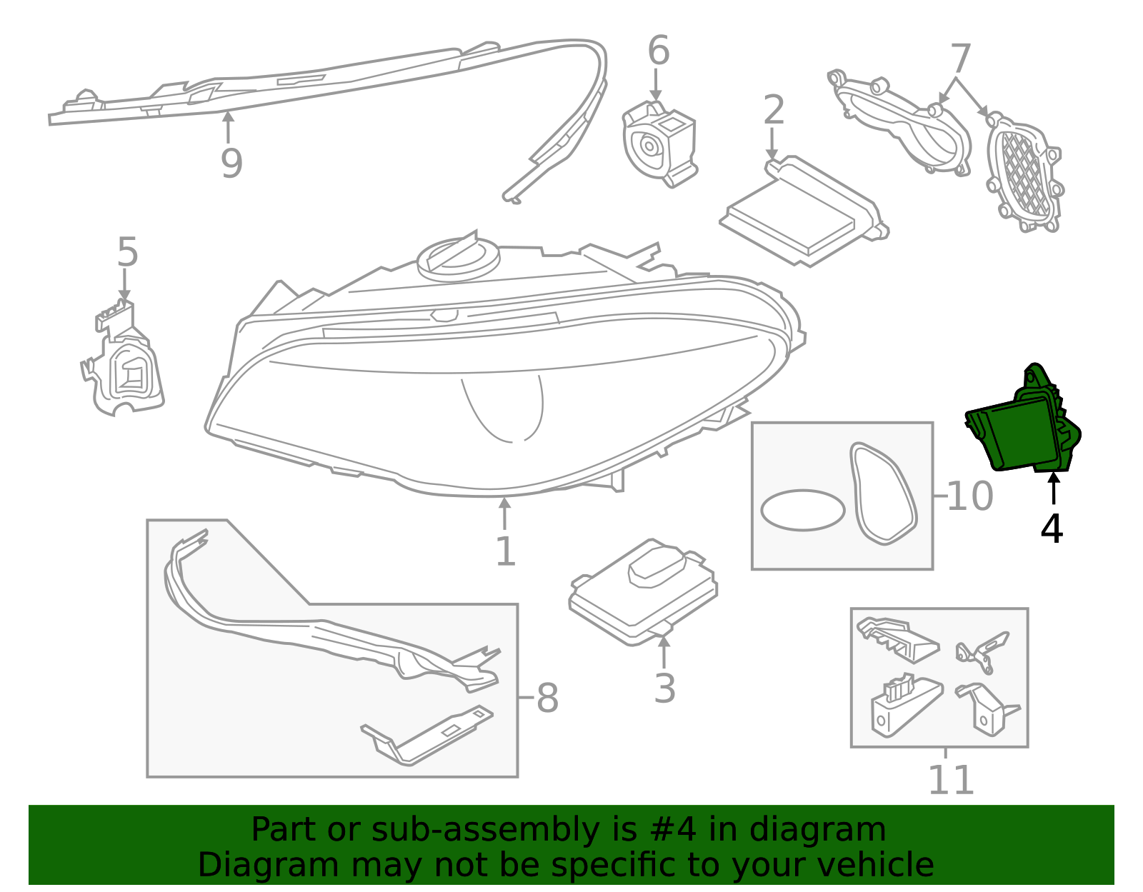 63-11-7-352-476 - Led Unit 2014-2017 BMW | Braman BMW & MINI Parts