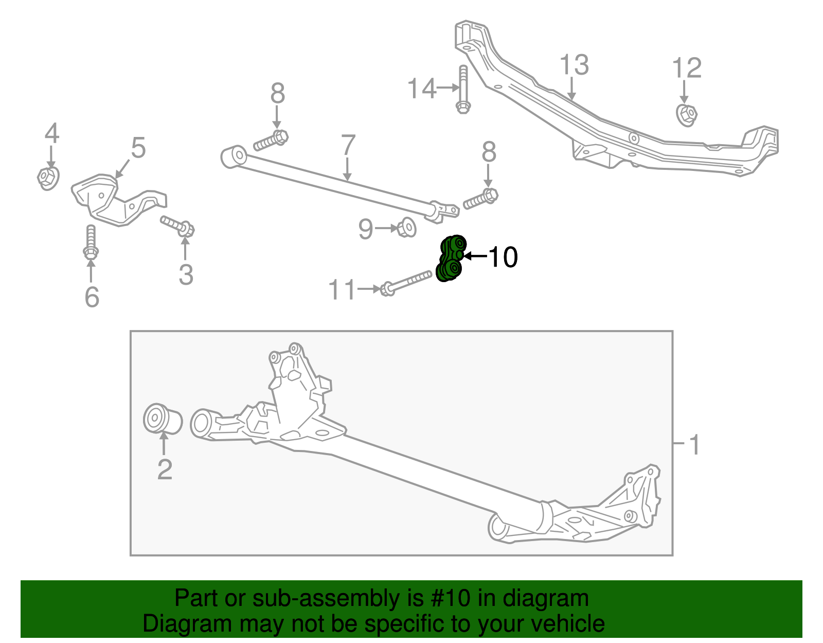 2015-2019 GM Rear Suspension Lateral Link 13350208 | Courtesy Parts