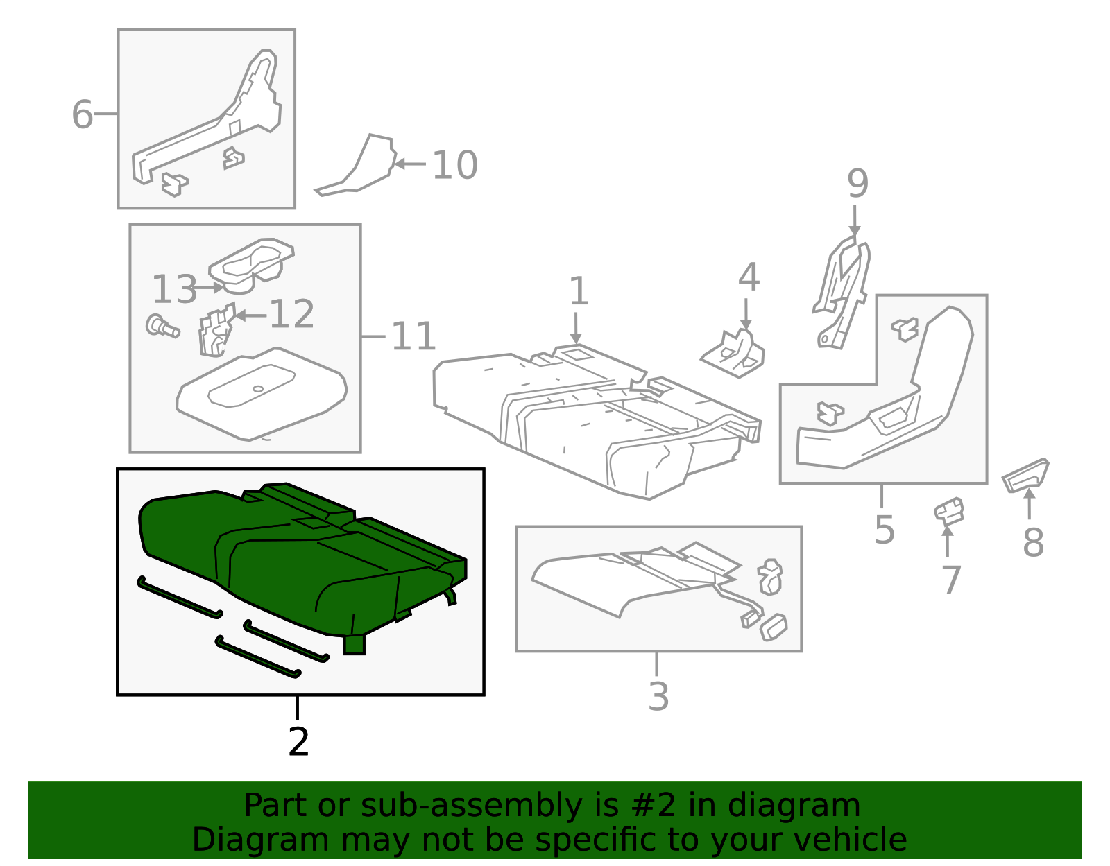 81731-TGS-A41ZB - Cover Assembly L Middle Seat Cushion Trim (Type V ...