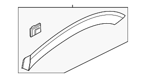 Genuine OEM Wheel Opening Molding Part# 87711-S8000 Fits 2021-2025 ...