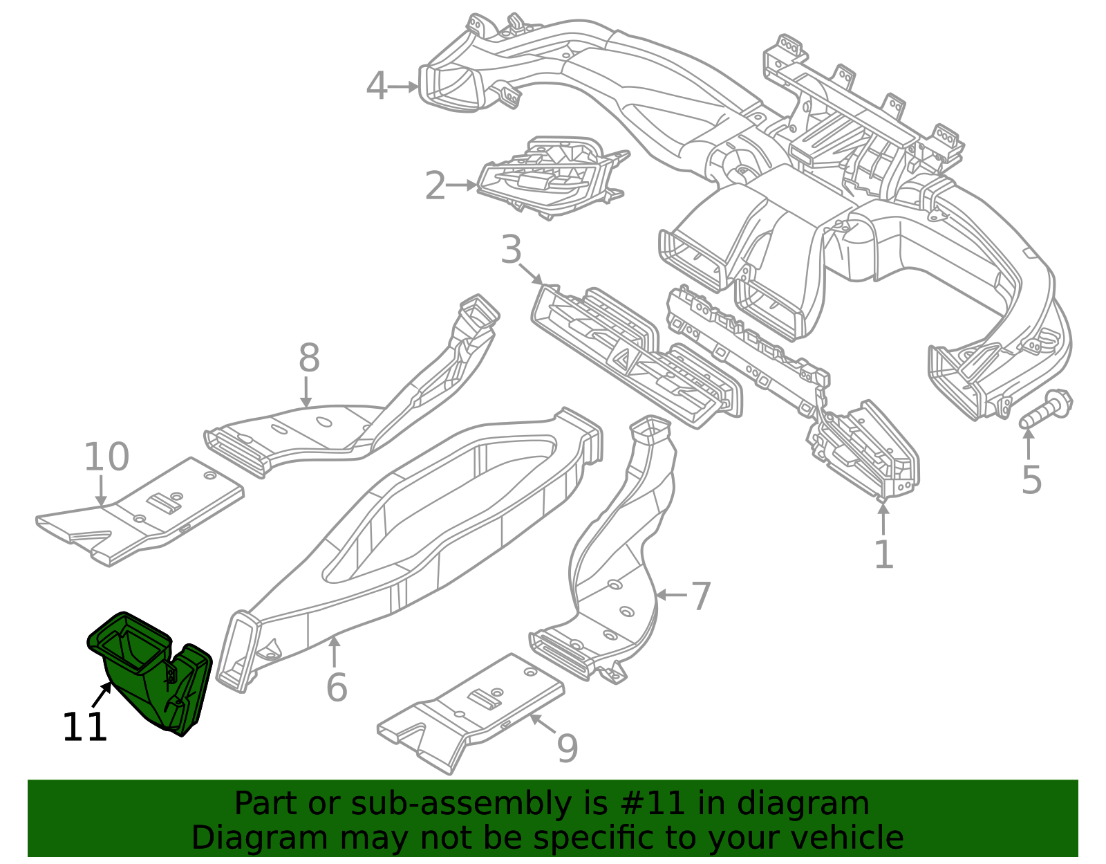 97020-AT000 - Outlet Duct 2023-2025 Kia Niro | Kia.Parts Store