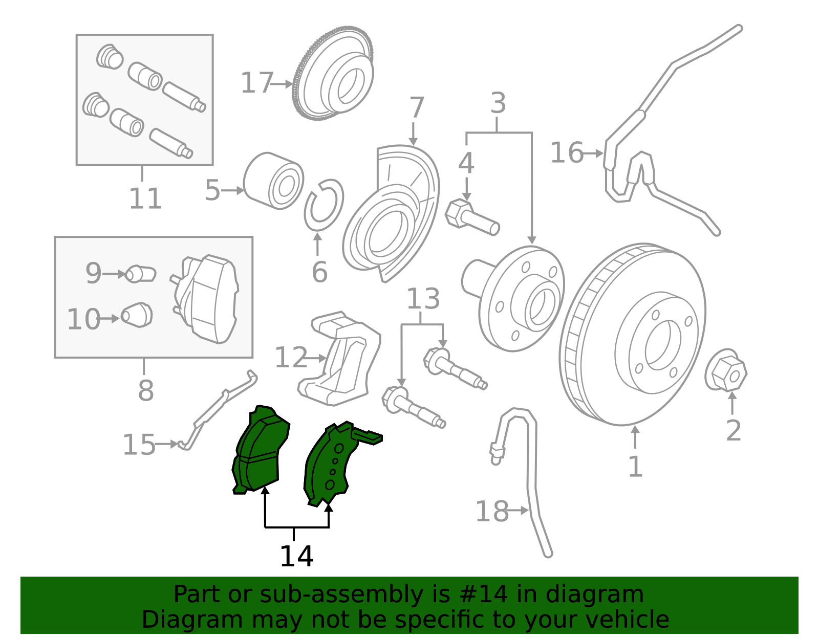 2010-2012 Ford Brake Pads Front CU2Z-2V001-H | Awesome Parts Ford