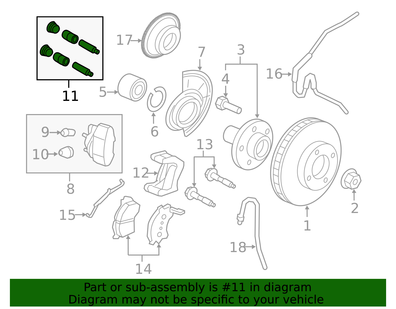 Motorcraft Disc Brake Caliper Hardware Kit BKCOE-2 | Awesome Parts Ford
