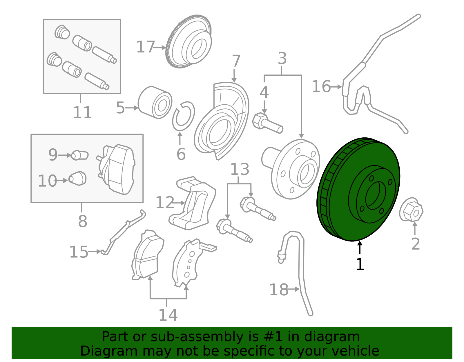 BRRC-68 - High-Quality Motorcraft™ Rotor for 2005-2012 Ford ...