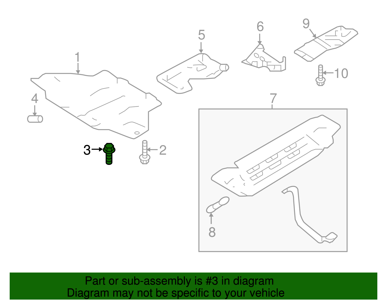 2017-2019 Nissan Front Shield Screw 01431-0004U | Scott Evans Nissan Parts
