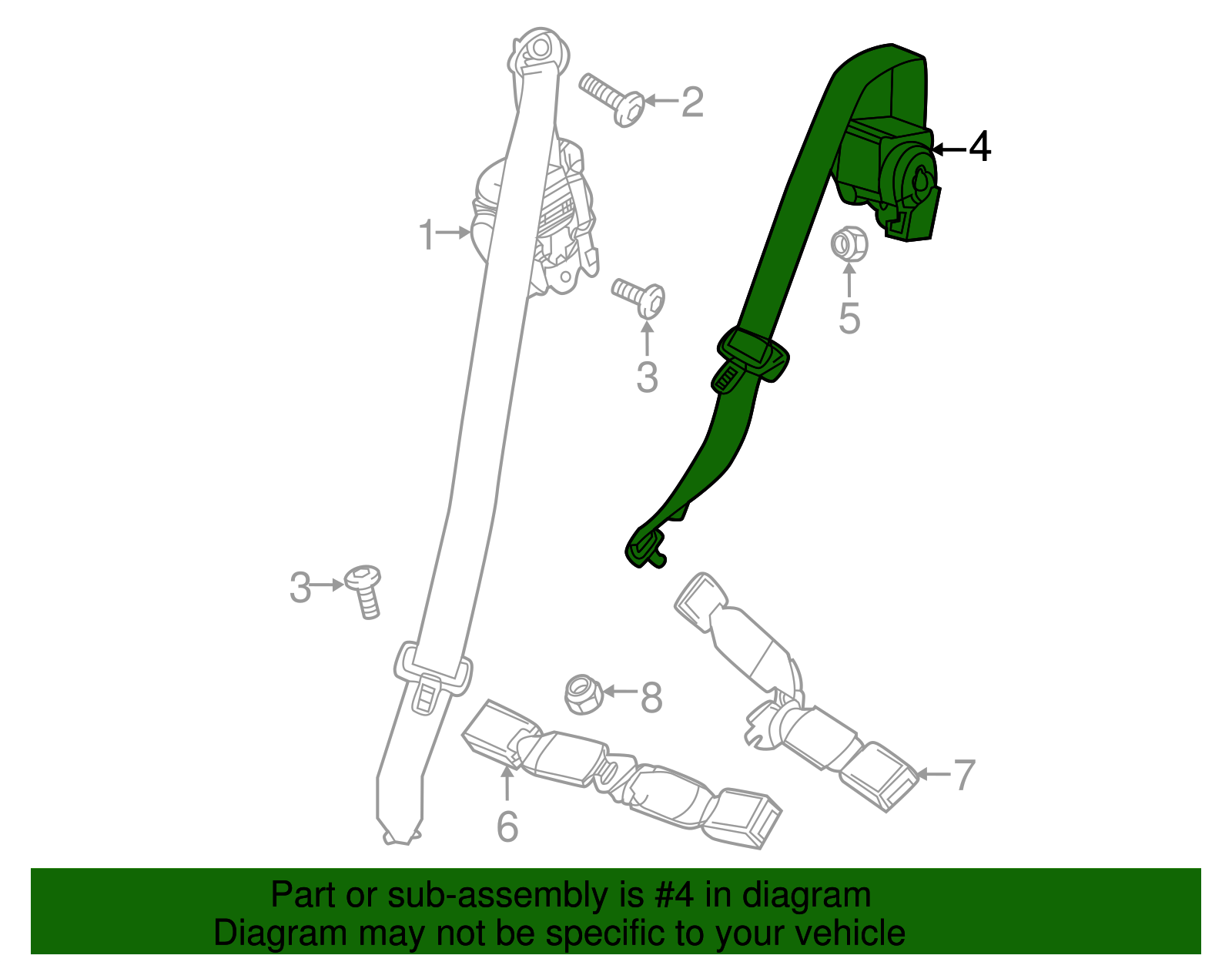 84846423 - 2021-2024 GM - Lap & Shoulder Belt | Partners Chevy
