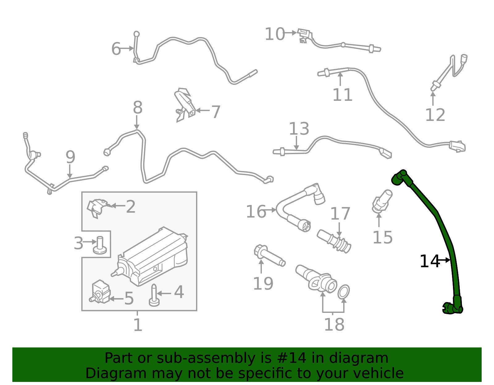 Genuine OEM Ford Part - PCV Valve Hose GK4Z-6758-B | Genuine OEM Ford ...