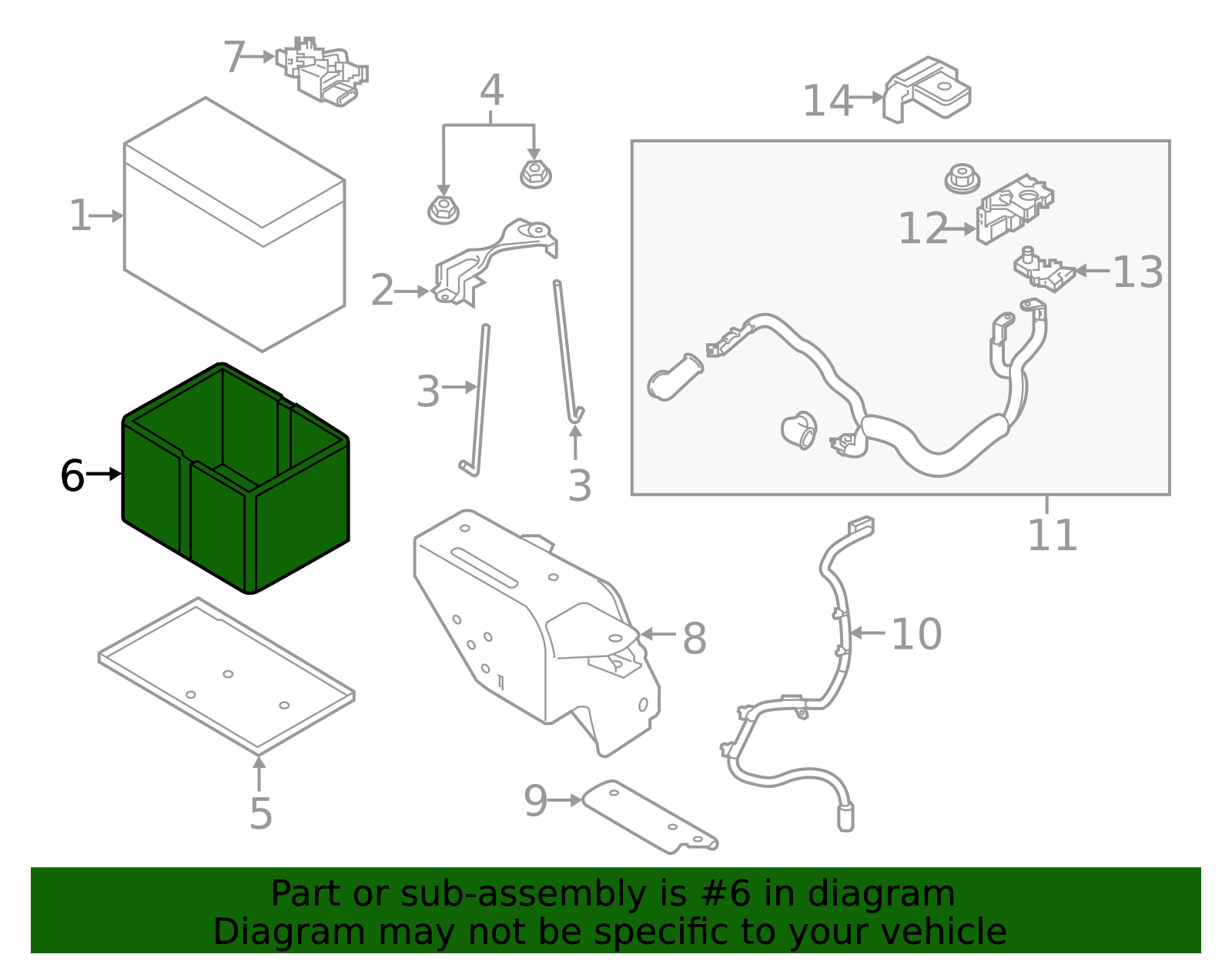 24431-6MA0A - High-Quality Battery Cover for AutoNation Parts