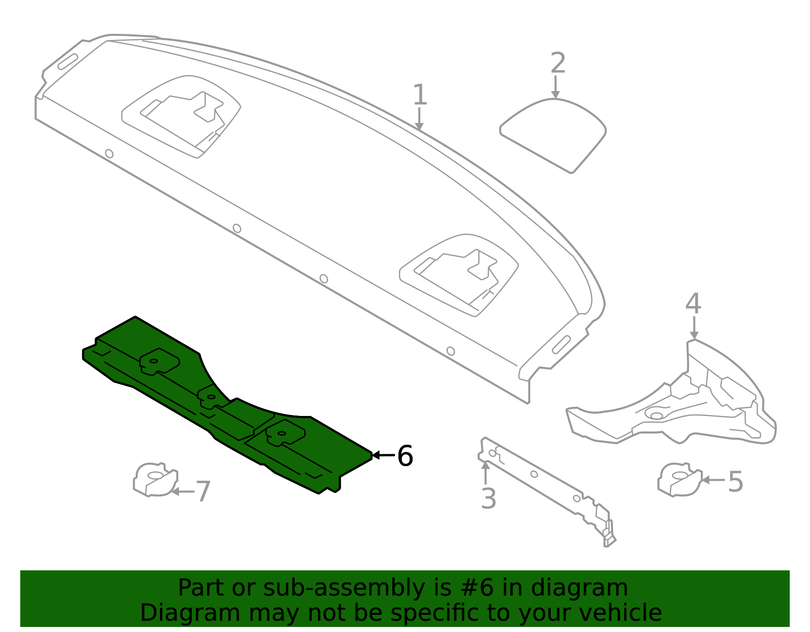 2022-2025 Toyota GR86 Package Tray Trim Spacer SU003-09431 | Toyota ...