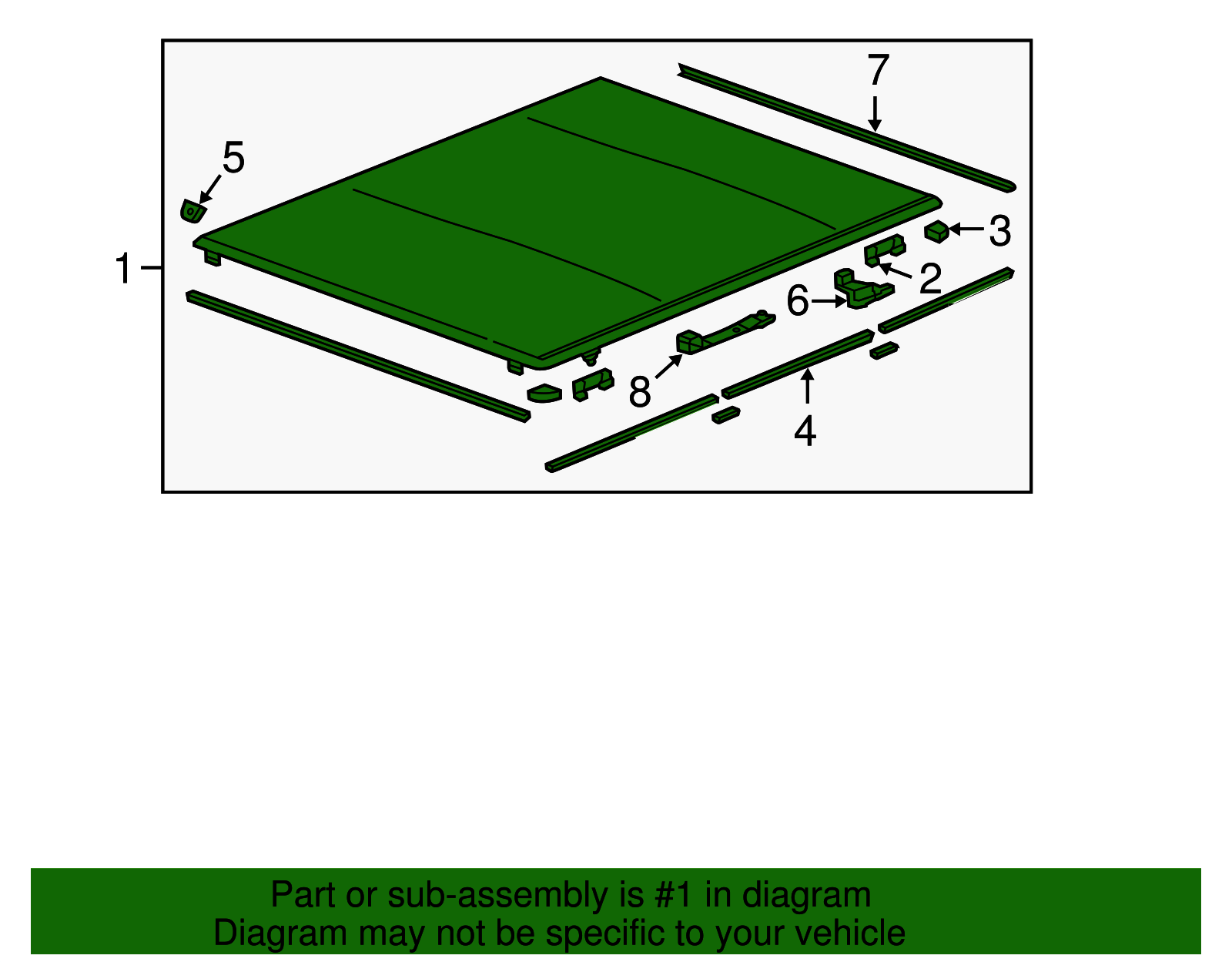 19434566 - Tonneau Cover, Hard Folding, Tri-Fold 2014-2018 GM | GM ...