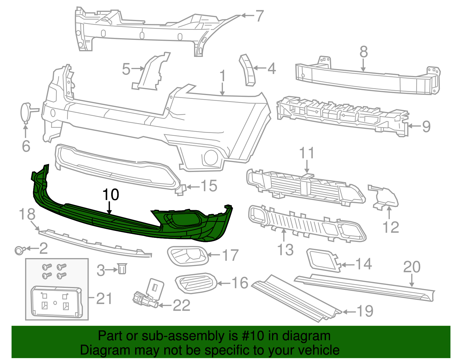 2014-2018 Jeep Cherokee Fascia 68203213AB | Mopar Parts Canada