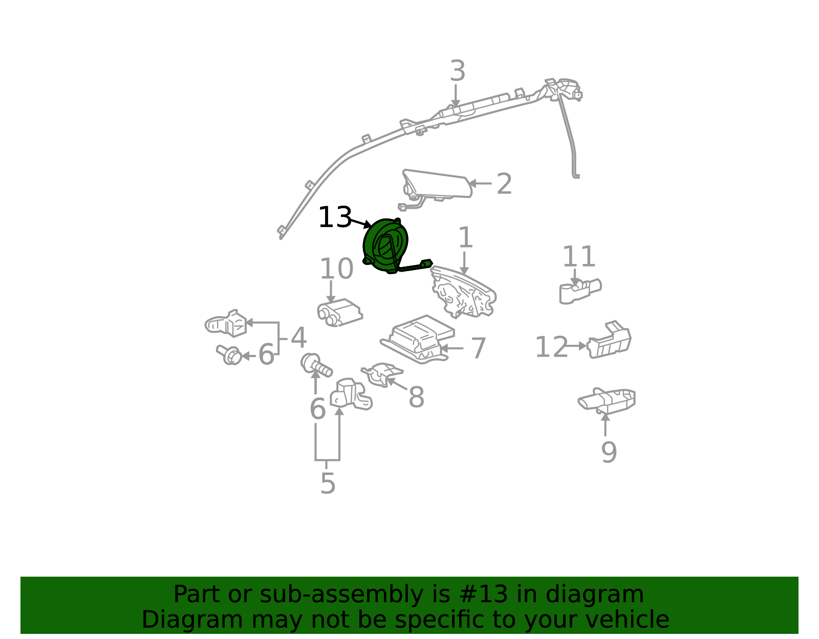 2003-2004 Toyota | Air Bag Clockspring | 84306-0C021 | OEM Vehicle Parts