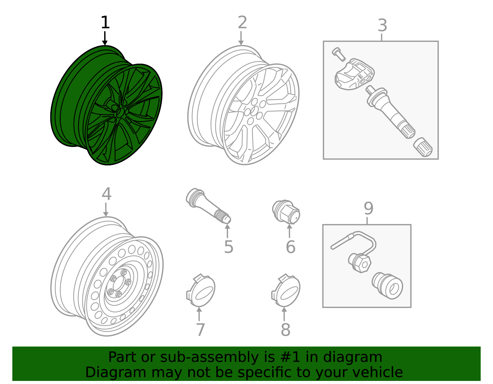 RB5Z-1007-A - Wheel Assembly | Ford OEM Parts Outlet