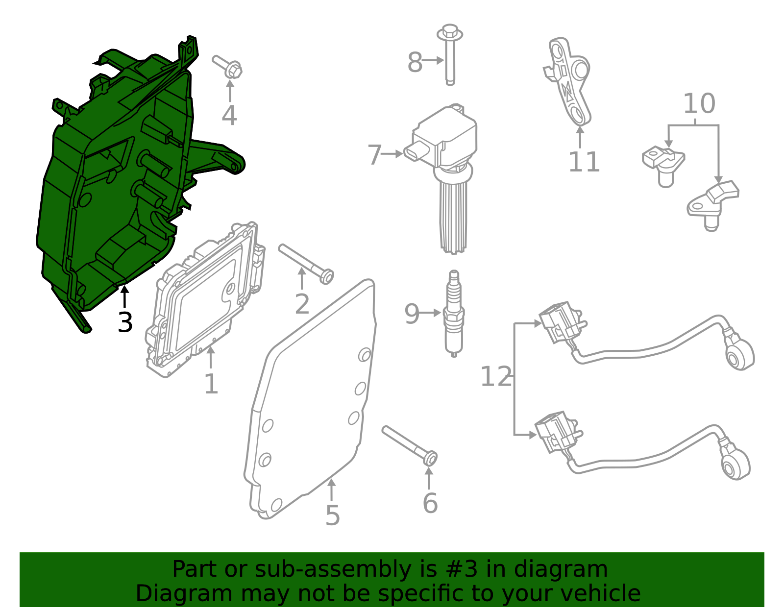 PCMB-2 - High-Quality Motorcraft™ Engine Control Module (ECM) Bracket ...