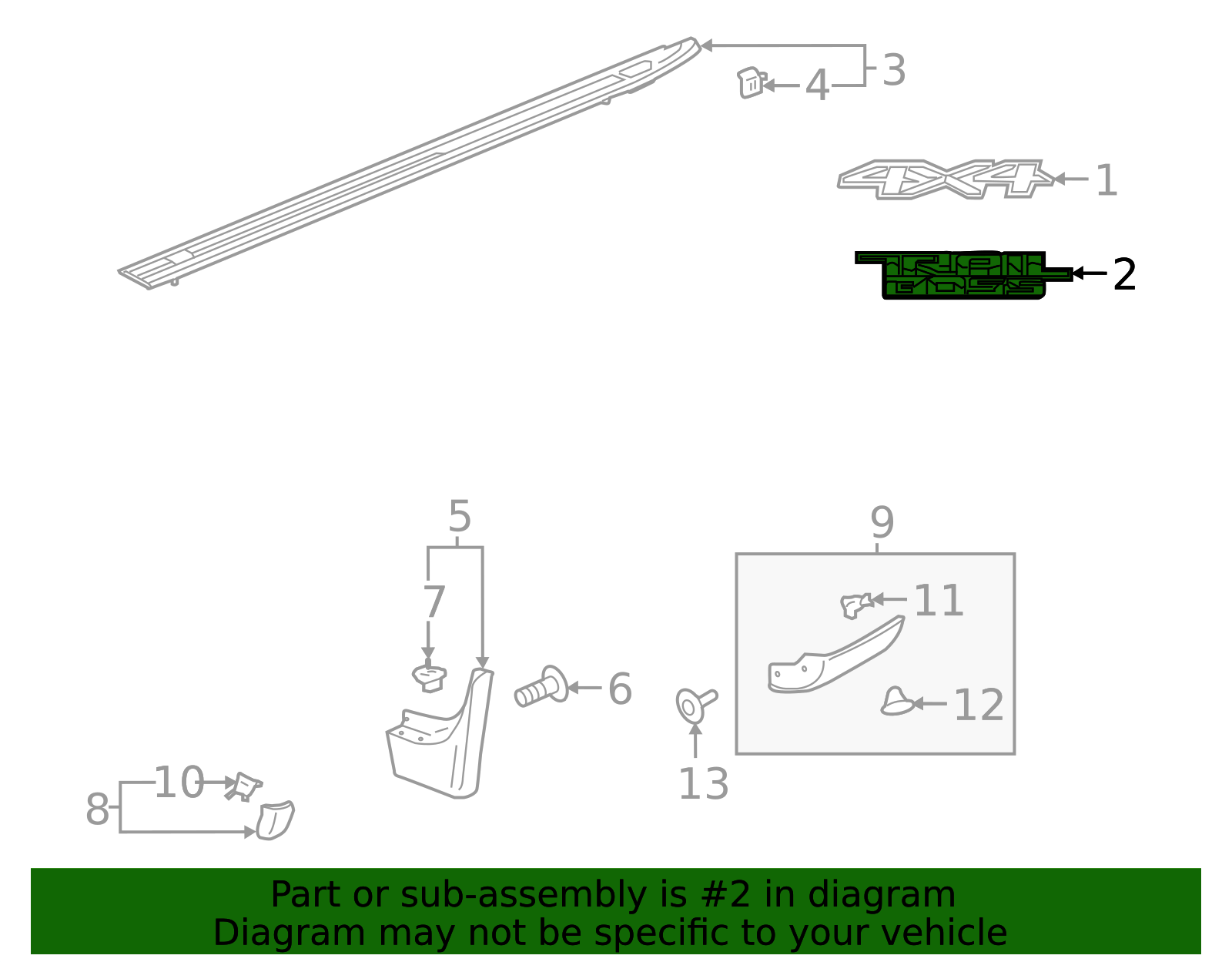 2019-2024 Chevrolet Pickup Box Side Decal 84141147 | Capital Chevy Parts