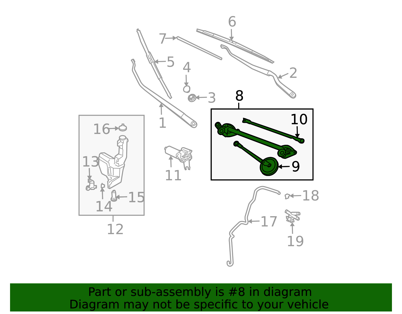 28840-CA000 - Pivot Assembly 2003-2007 Nissan Murano | Official Nissan ...