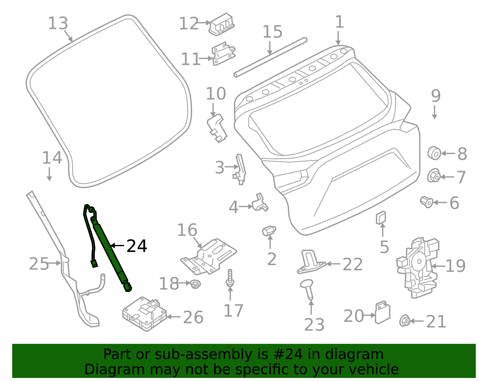 90560-5NA0D - Lift Cylinder 2019-2025 INFINITI QX50 | Official INFINITI ...