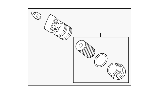 Genuine Complete Assembly Oil Filter for 2016-2025 Hyundai | Part ...