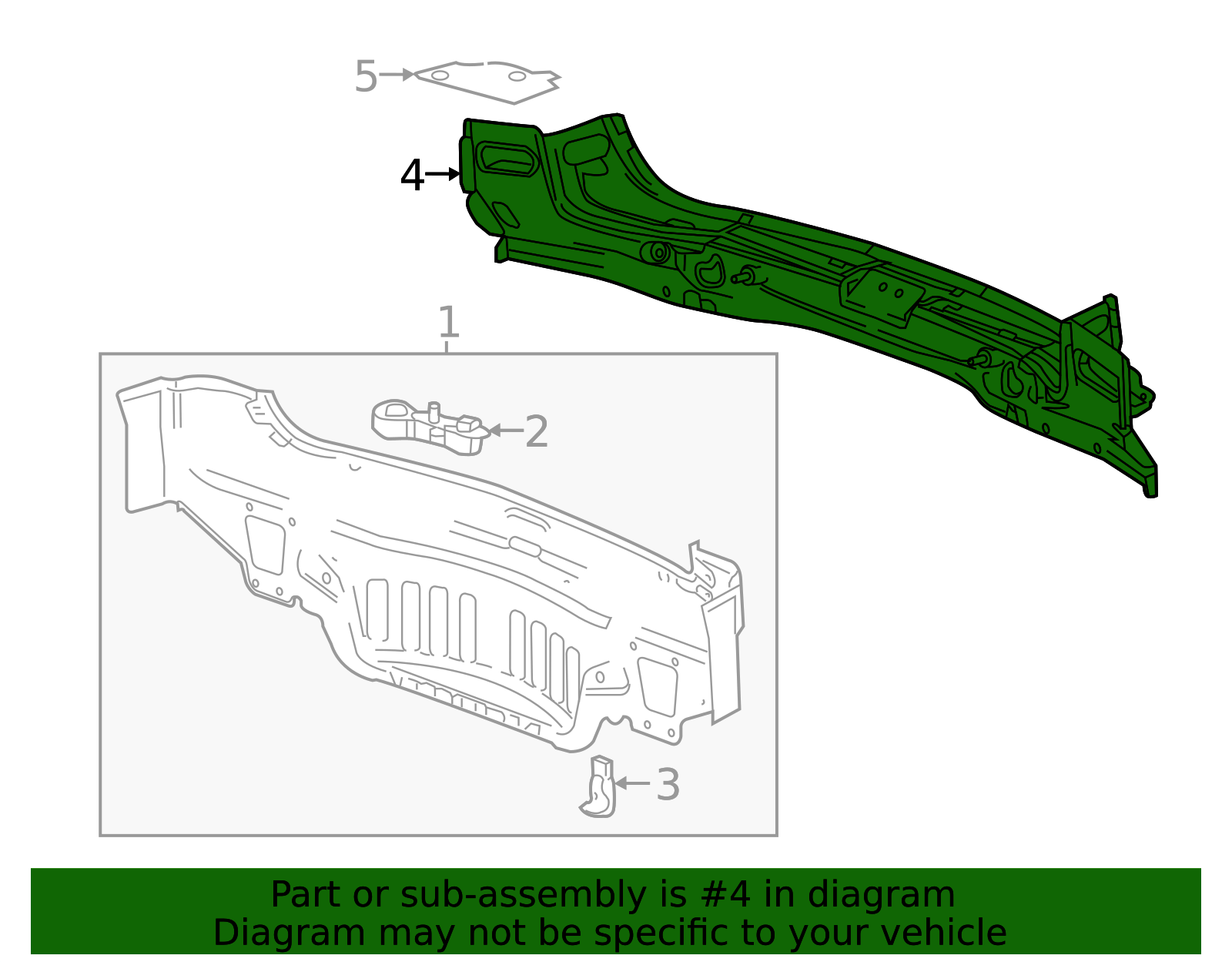 2018-2024 Buick Enclave Rear End Panel Reinforcement 84474487 | Capital ...