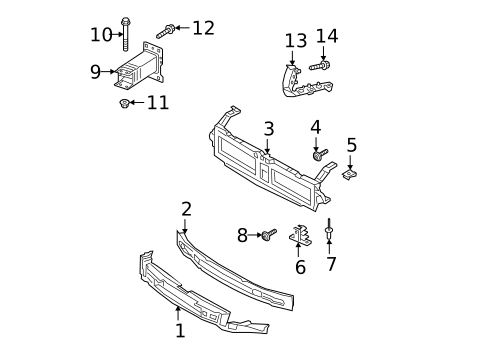 Bumper & Components - Front for 2021 Audi A5 Quattro | OEM Vehicle Parts