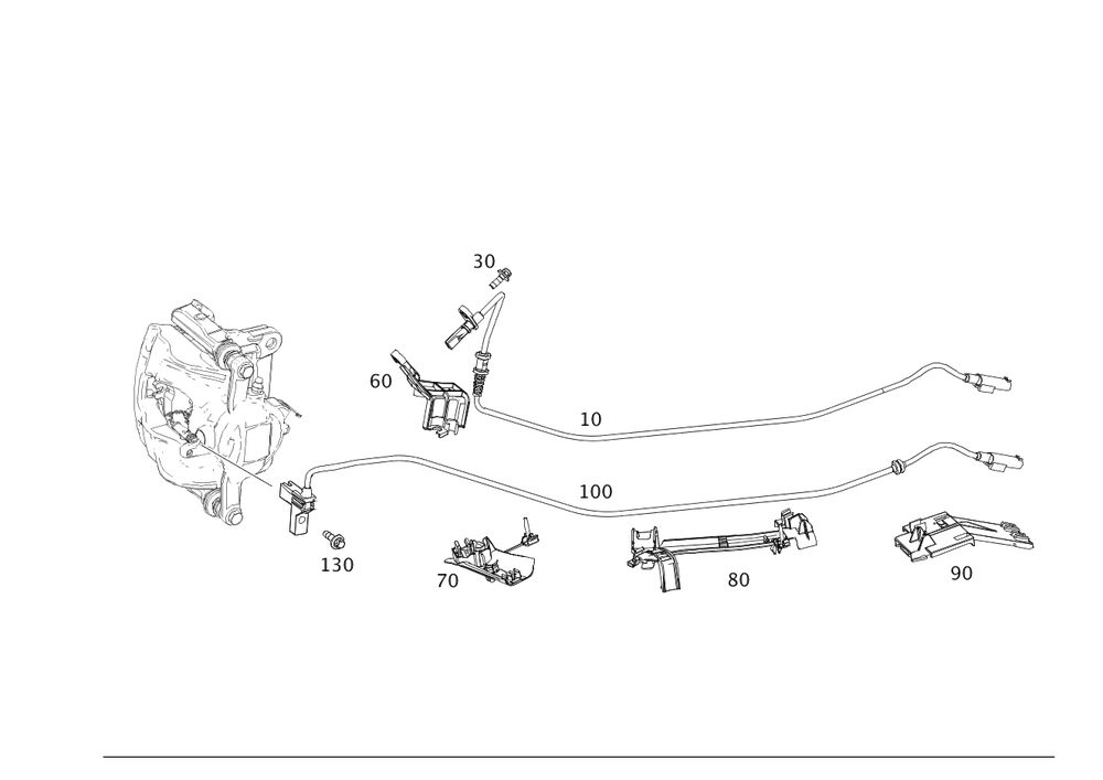 246-905-77-03 - Rotational Speed Sensor 2014-2023 Mercedes-Benz ...