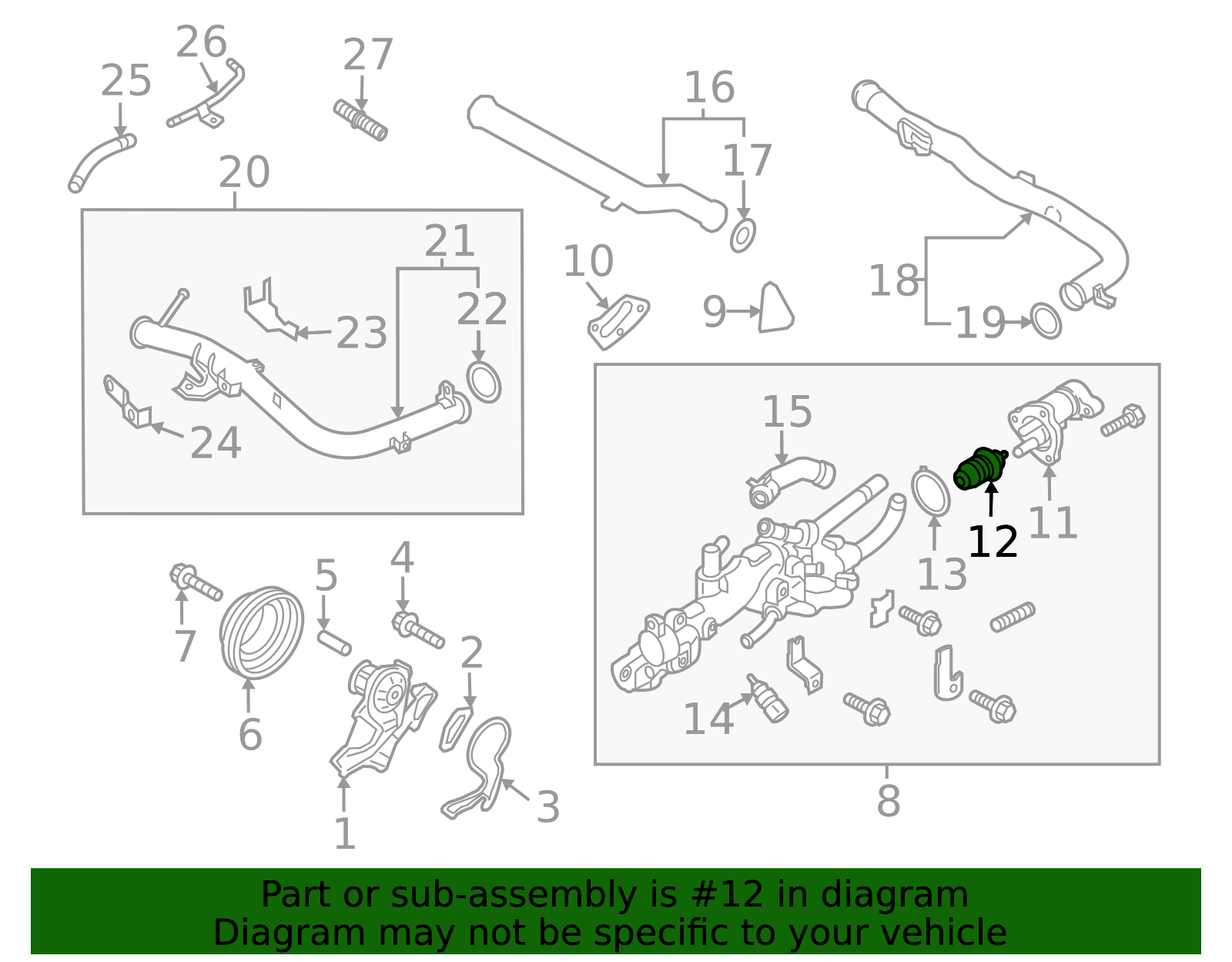 Thermostat 25500-3L200 | OEM Parts Online
