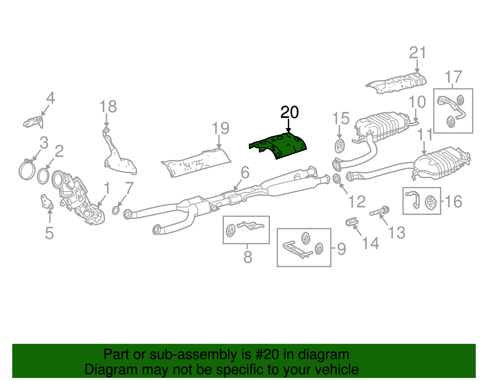 58043-50050 - 2018-2024 Lexus - Heat Shield | My L Parts