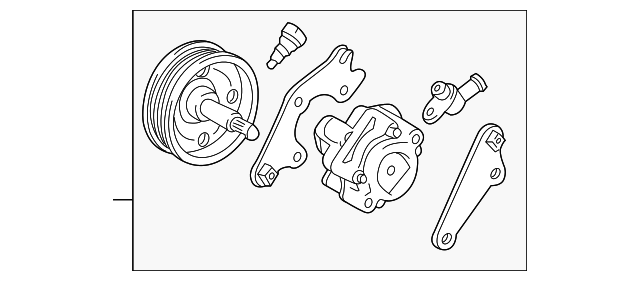 2004-2006 Toyota Sienna Power Steering Pump 44310-08010 | Toyota Parts ...