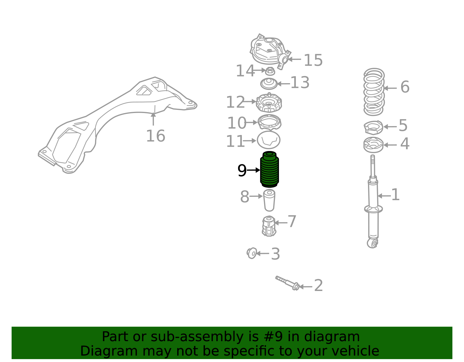 2004-2010 Volkswagen Touareg Strut Dust Shield 7L0-412-137 | OEM Parts ...