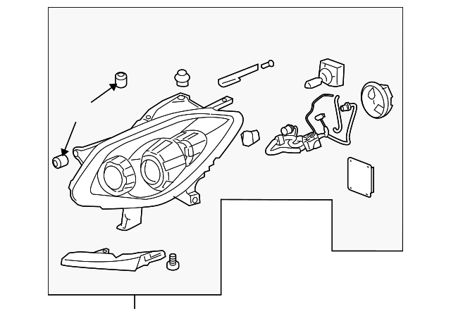 2008-2012 Buick Enclave Headlamp Assembly 19371000 | Capital Chevy Parts