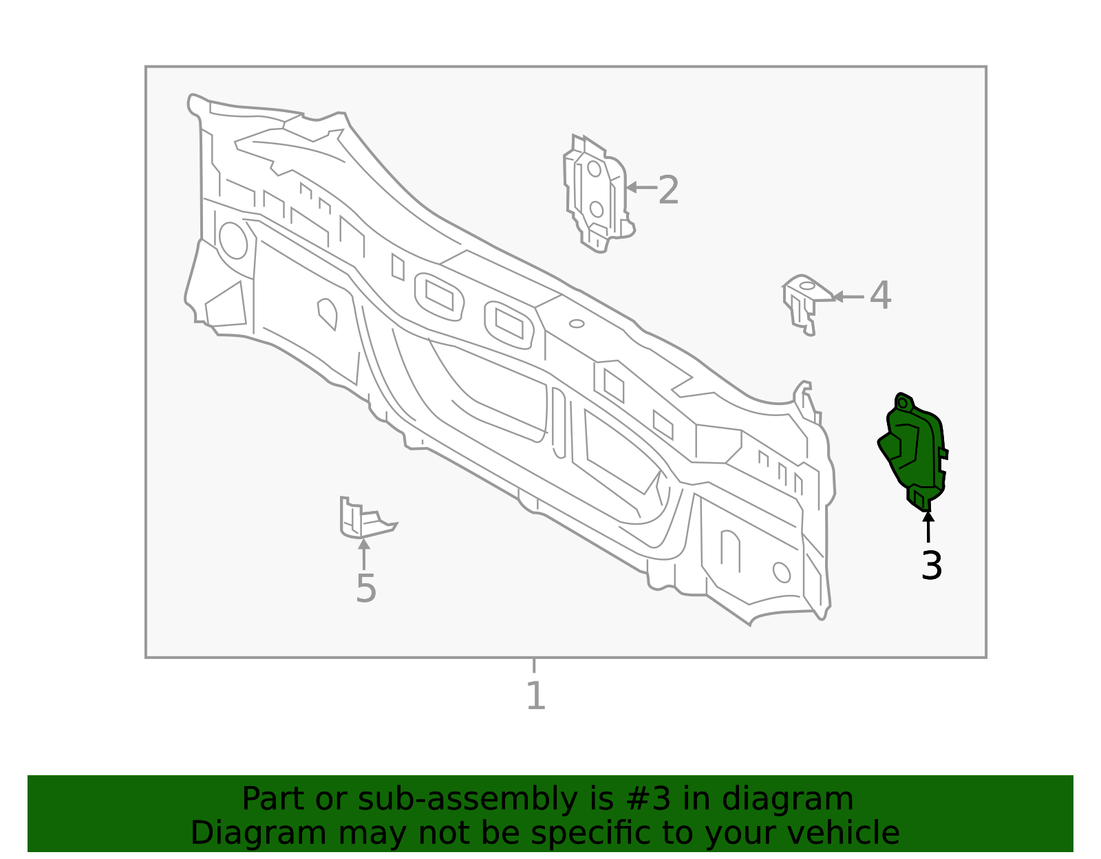 Genuine Official Toyota Reinforced Plate part# 52164-0R030 for 2019 ...