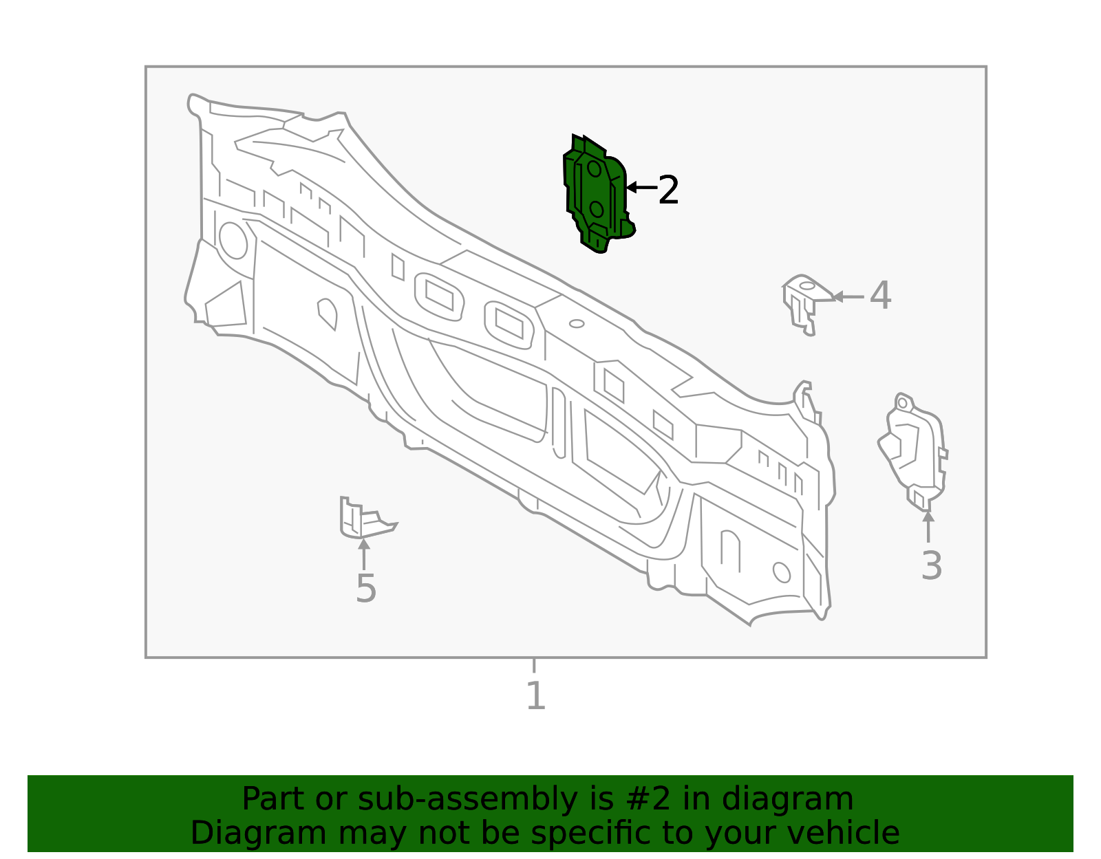 Genuine Official Toyota Reinforced Plate part# 52163-0R030 for 2019 ...