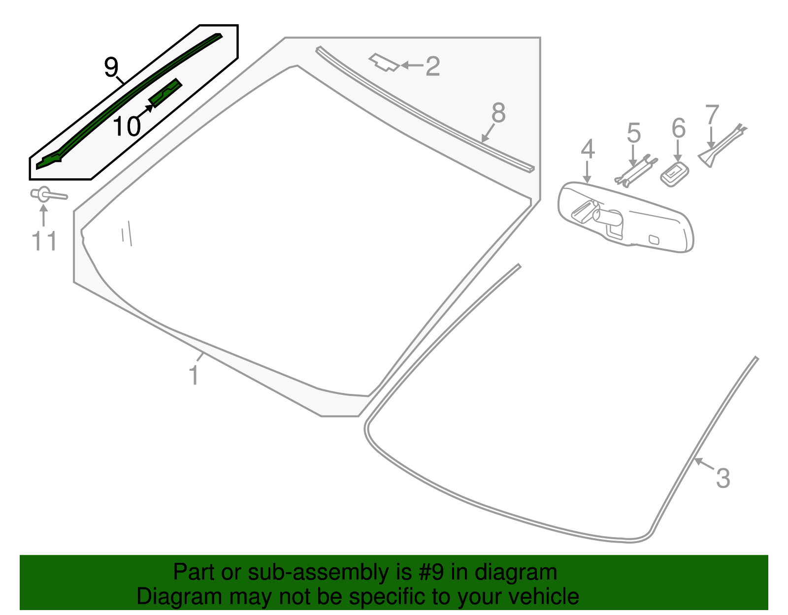 75509-0E010 - Side Molding 2014-2019 Toyota Highlander | Brantford ...