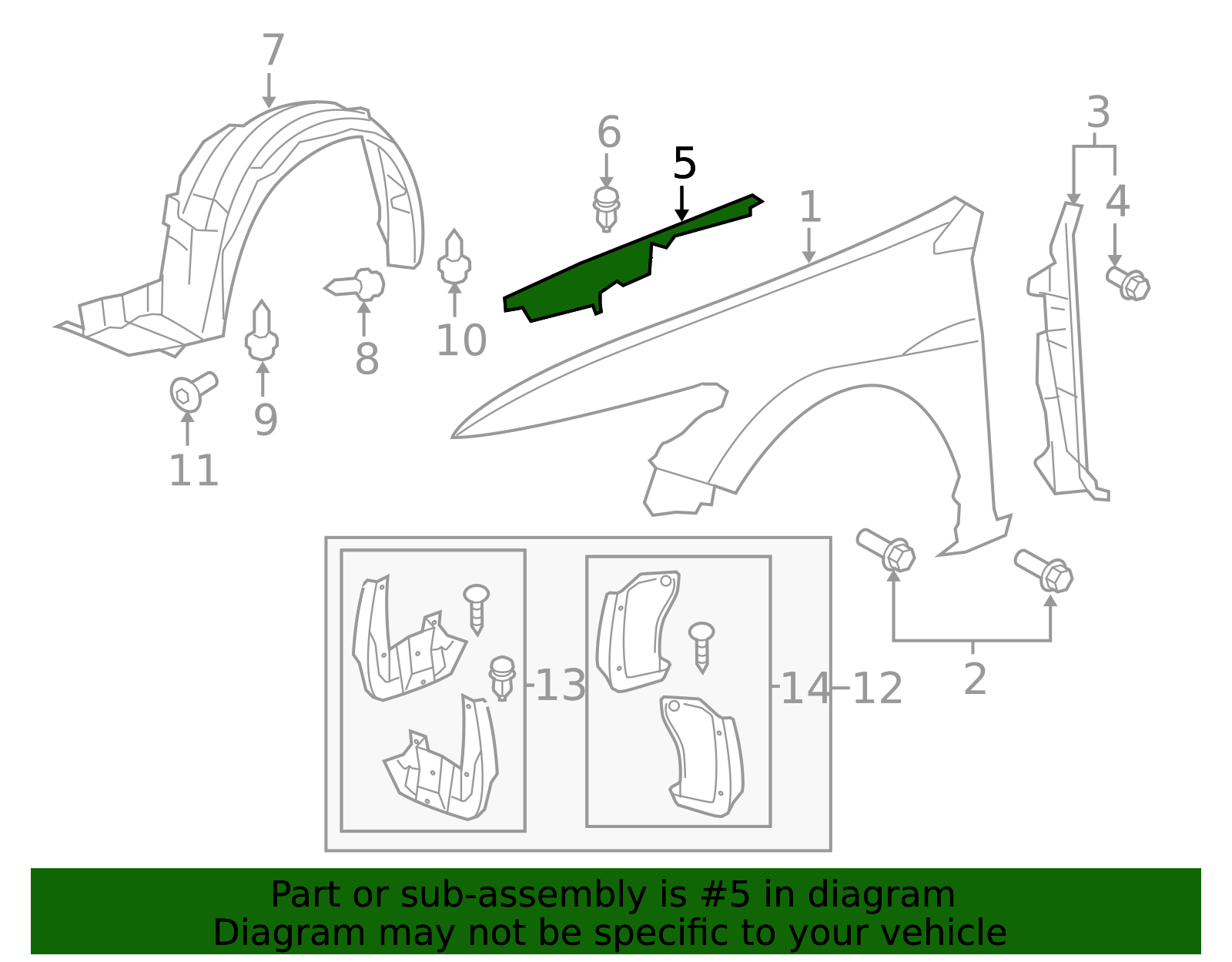 Fender Filler Panel 74206-TE0-A00 | OEM Parts Online