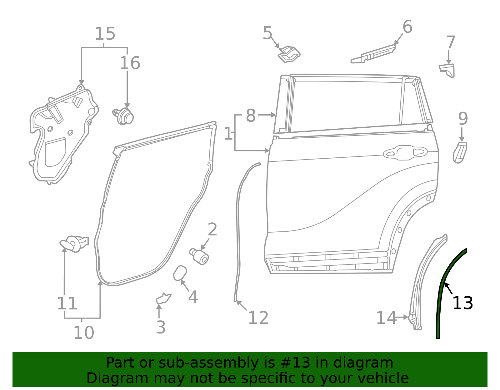 67887-0E092 Rear Weather-Strip - Toyota | Mike Calvert Toyota Parts