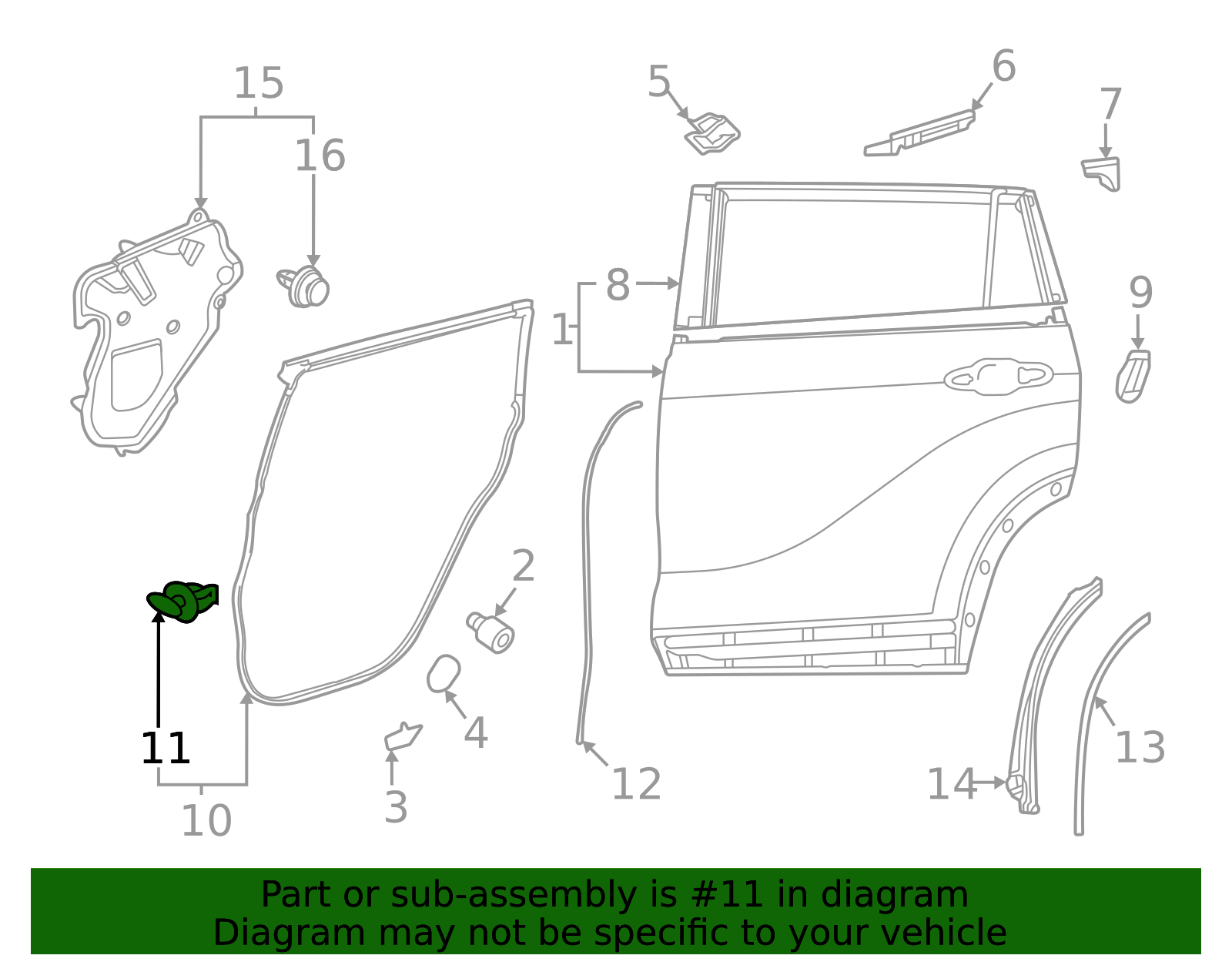 Genuine Official Toyota Door Weather-Strip Clip part# 67869-26050 for ...