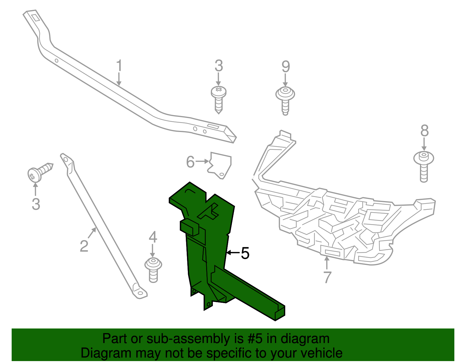 51647210499 - 2011-2018 BMW Support Bracket (51-64-7-210-499) | BMW of ...